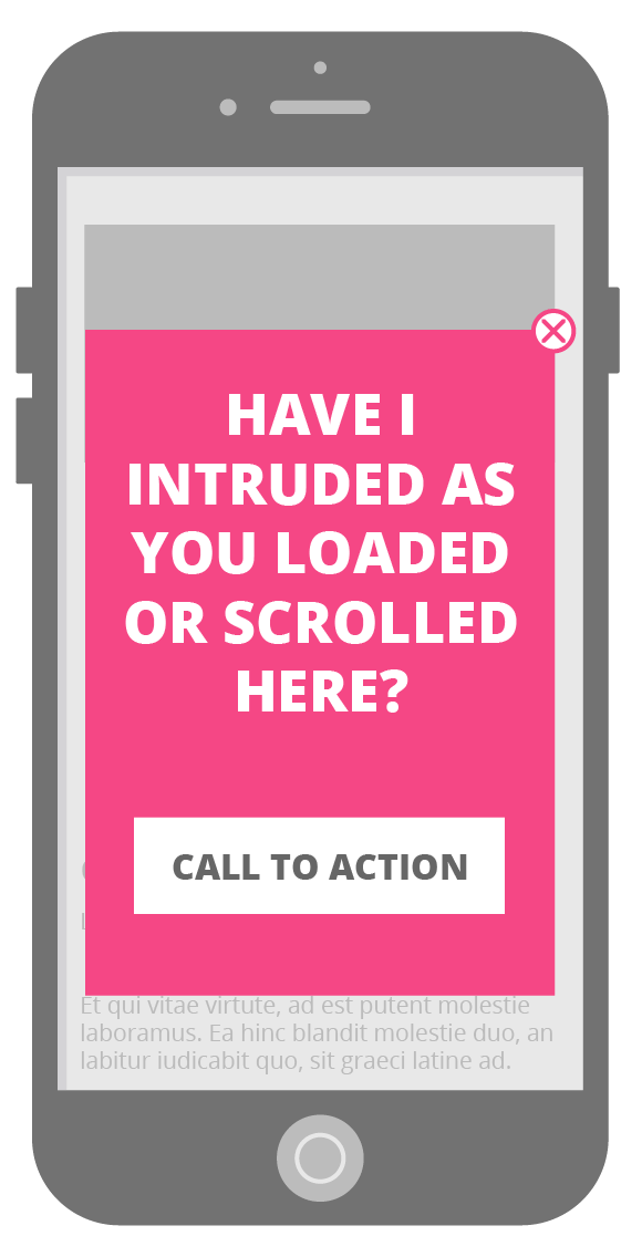 Google's mobile interstitial penalty: what is acceptable? | Found